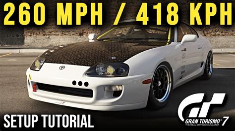 Gt Mph Kmh Toyota Supra Speed Tune Setup Tutorial Youtube