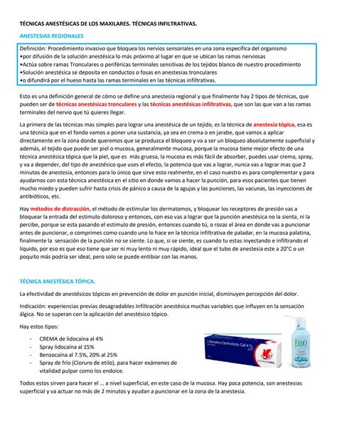 Solution Anestesia Del Maxilar Tecnicas Infiltrativas Odontologia