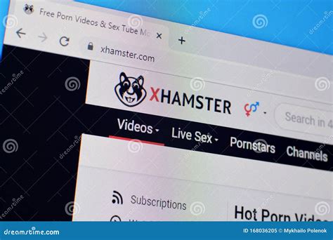 Homepage Of Xhamster Website On The Display Of PC Xhamster
