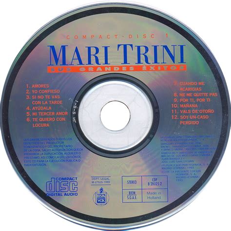 Carátula Cd1 de Mari Trini Sus Grandes Exitos Portada