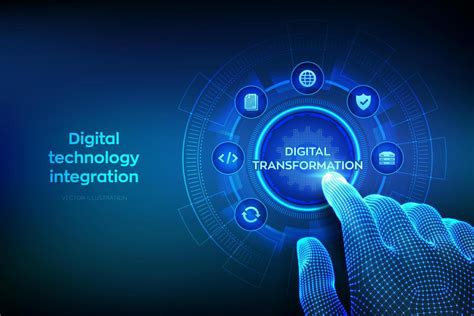 Digital Transformation Digitization Of Business Processes Modern