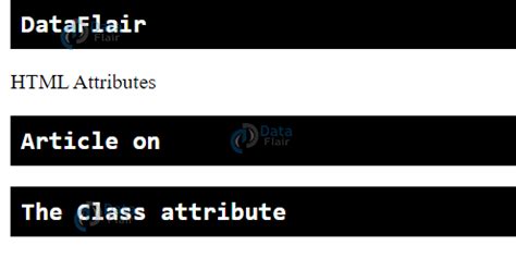 Html Attributes With Examples Dataflair
