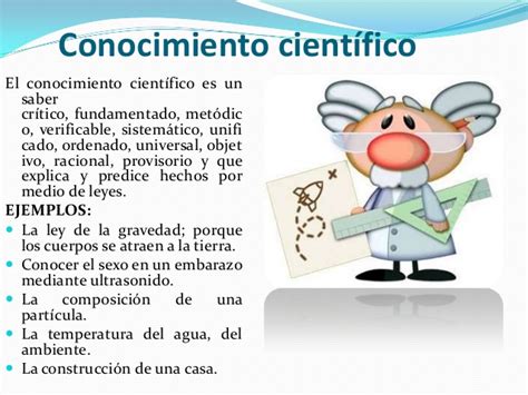 CONOCIMIENTOS METODOLÓGICOS 2 2016 Conocimiento cientifico