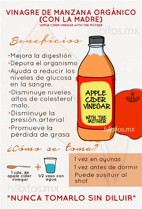 Vinagre de manzana orgánico con la madre Hábitos Health Coaching