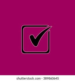 Checklist Button Check Mark Box Sign
