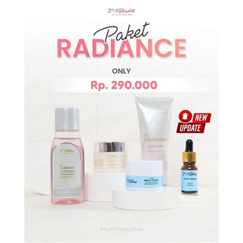 Jual Jglow Skincare Paket Radiance New Jglow Night Cream Paket