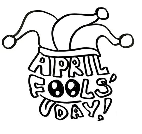 Cute April Fools Day Coloring Page Download Print Or Color Online For Free