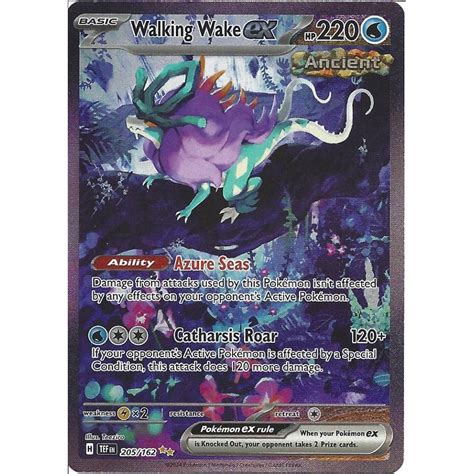 Pokemon Trading Card Game 205 162 Walking Wake Ex Special