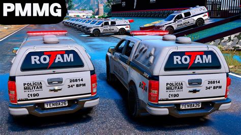 CONFRONTO PERSEGUIÇÃO ROTAM PMMG GTA 5 POLICIAL YouTube