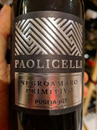 Botter Paolicelli Negroamaro Primitivo Vivino