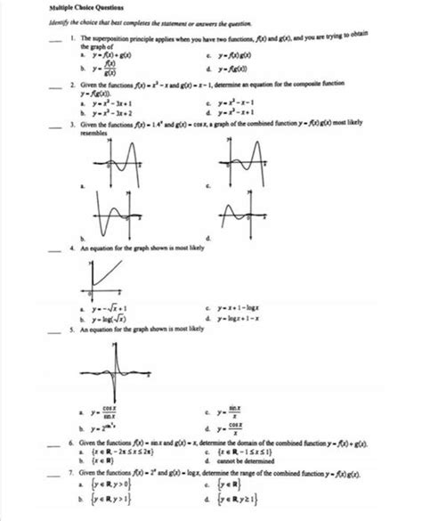 solved multiple choice questions identify the choice that