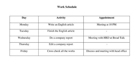 5 Contoh Schedule Dalam Bahasa Inggris English Addict Wajib Tahu