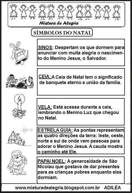 Os Smbolos De Natal E Seus Significados Para Imprimir