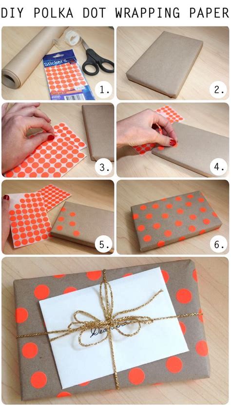 How To Make A Gift Wrapping Add Craft DIY Pics Here Diy Polka Dot
