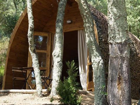 Glamping in de Spaanse Pyreneeën op vakantie in een luxe bungalow