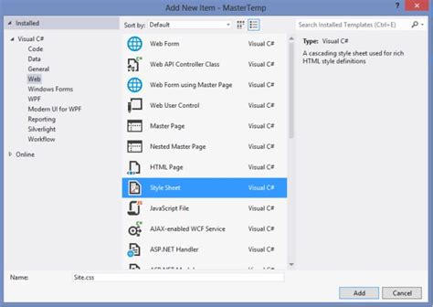 Master Pages In ASP Net