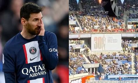 Messi recibió pifias en el Parque de los Príncipes en nueva derrota de