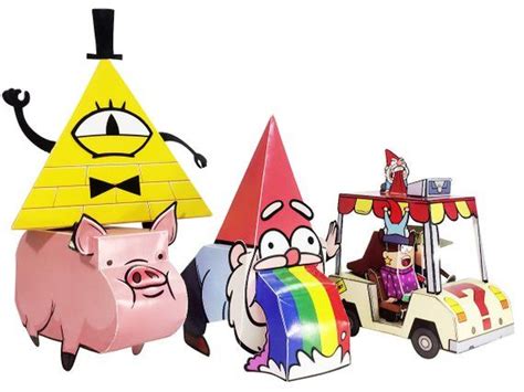 Bill Cipher From Paper And Gravity Falls Artifacts DIY Paper Craft