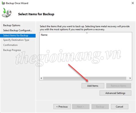 Cài đặt và Cấu hình phần mềm Windows Server Backup