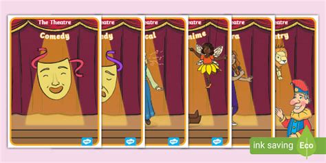 Theatre Genre Posters Teaching Resources Teacher Made