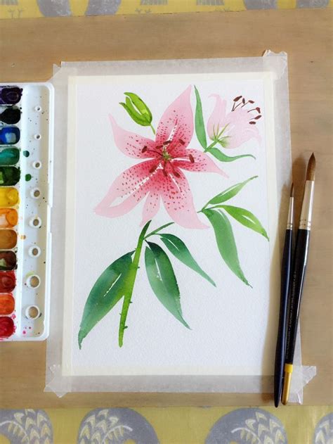 Pin On Tuto Aquarelle Fleurs