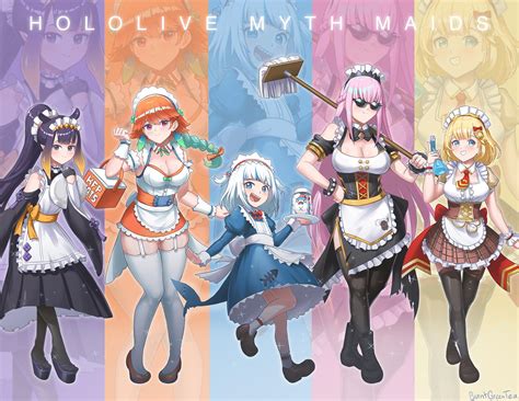 Myth Girls As Maids R Hololive
