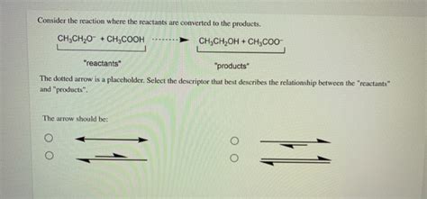 solved consider the reaction where the reactants are