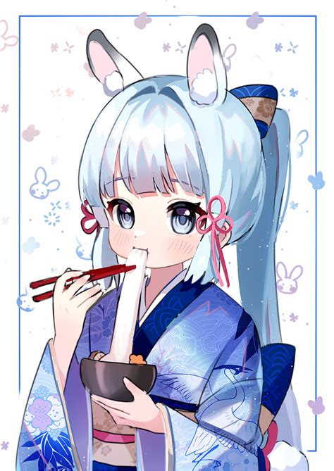 Kamisato Ayaka Genshin Impact Drawn By Miyako Draw Danbooru