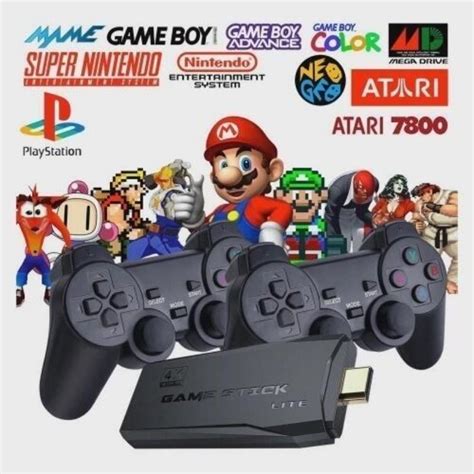 Game Stick 4K Retro Gd10 40 000 Jogos 2 Controles Sem Fio Original