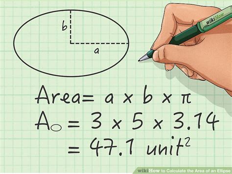 how to calculate the area of an ellipse 5 steps with pictures