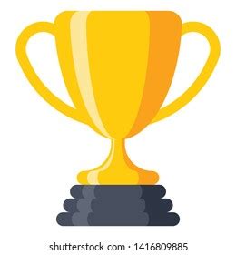 Trophy Vector Icon Gold Cup Vector Stock Vector Royalty Free