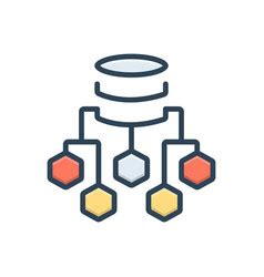 Server Statistics Isometric Flow Chart Royalty Free Vector