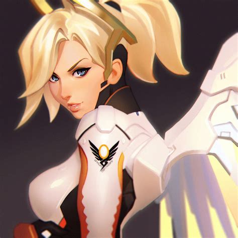 Mercy Painting Process Kuvshinov Ilya Overwatch Fan Art Mercy