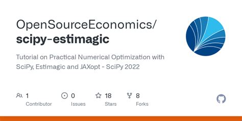 github opensourceeconomics scipy estimagic tutorial on practical numerical optimization with