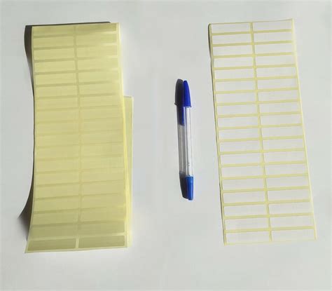 Blank White Self Adhesive Sticky Printer Labels 50x12mm 500 Pcs EBay