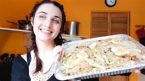 Wife Makes FILIPINO PANCIT BUKO SALAD For BDAY MONEY PANCIT