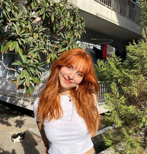 Turuncu Saçlı Kız Takip Etmeden Almayın Inspiração cabelo Cabelo