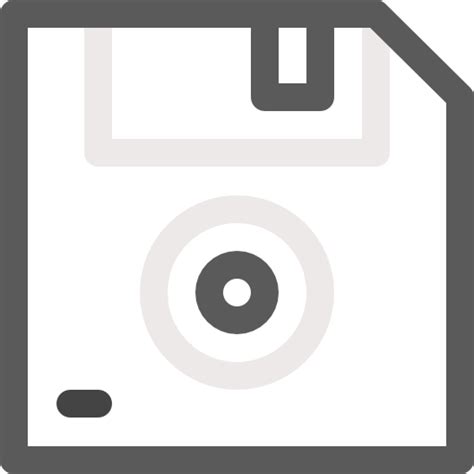 Floppy Disk Basic Rounded Lineal Color Icon