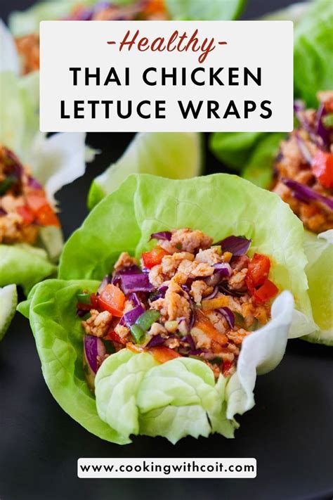 Healthy Low Carb Thai Chicken Lettuce Wraps Artofit