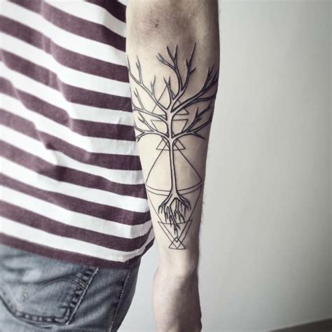 1001 Idee Tatuaggio Braccio Uomo Stili E Disegni Geometric Tattoo