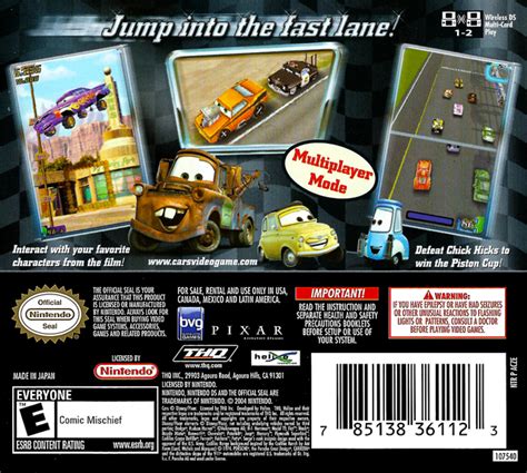 Disney Pixar Cars Box Shot For Playstation Gamefaqs