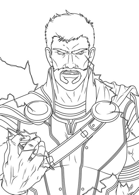 Desenhos De Pintura De Thor Para Colorir E Imprimir ColorirOnline