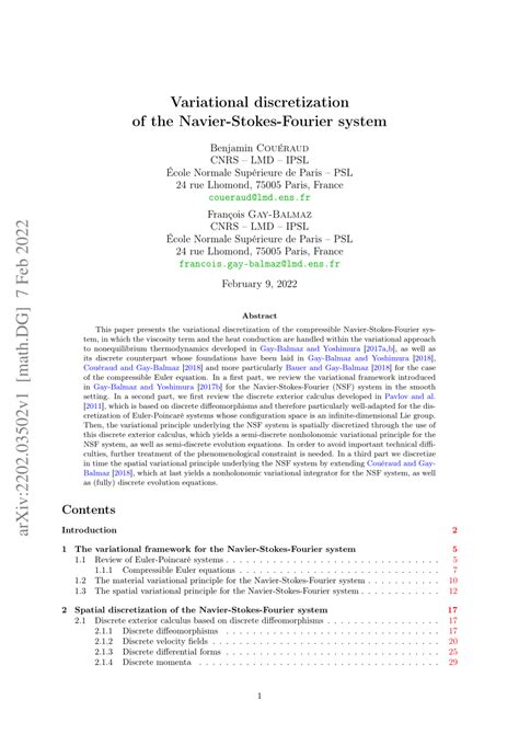 pdf variational discretization of the navier stokes fourier system