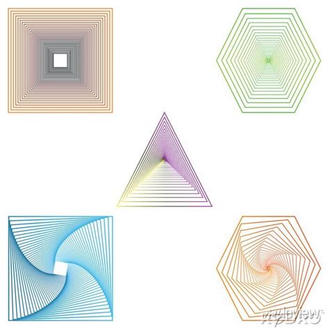 Conjunto de figuras geométricas para descargar set de cinco