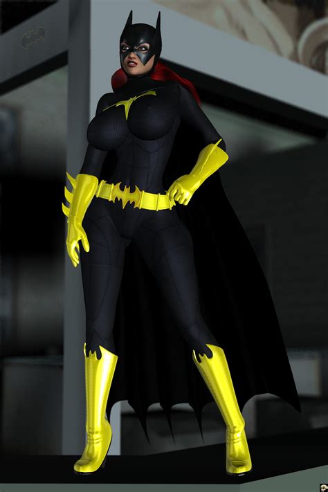 Rule 34 1girls 3d Barbara Gordon Batgirl Batman Series Belt Big Breasts Bodysuit Boots Busty