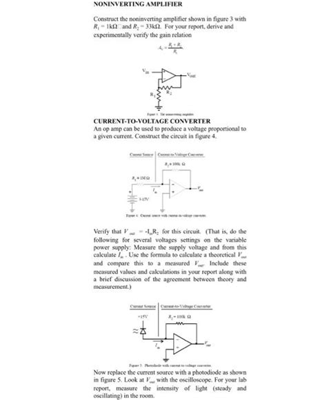 Solved Noninverting Amplifier Construct The Noninverting Chegg