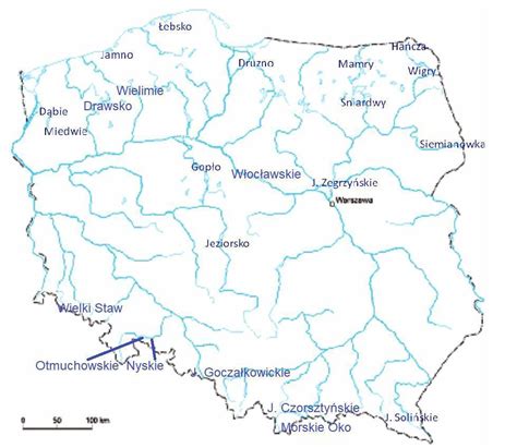 Jeziora Polski Mapka Brainly Pl