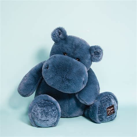 Peluche Hippopotame HIP BLUE 40 Cm