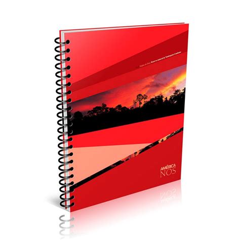 Cuaderno espiralado América Nos tapa flexible 16 x 21cm 80 hojas rayadas