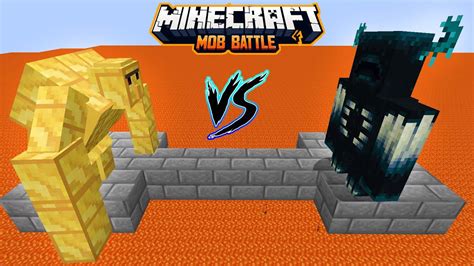 Mutant Gold Golem Vs All Minecraft Mobs In Minecraft Battle Warden Vs
